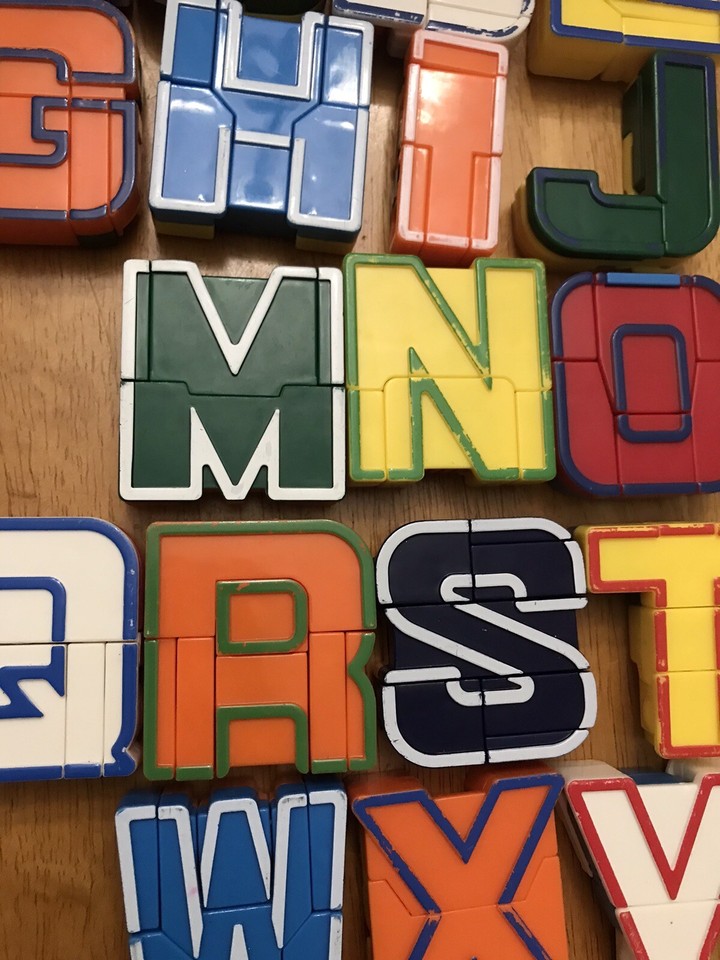 Vintage Lakeshore Alpha-bots Transformers Alphabet Letters Learning Toy ...