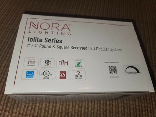 NORA NSPEC Iolite Recessed Adjustable LED Modular System 2/4 Inch NIO ...