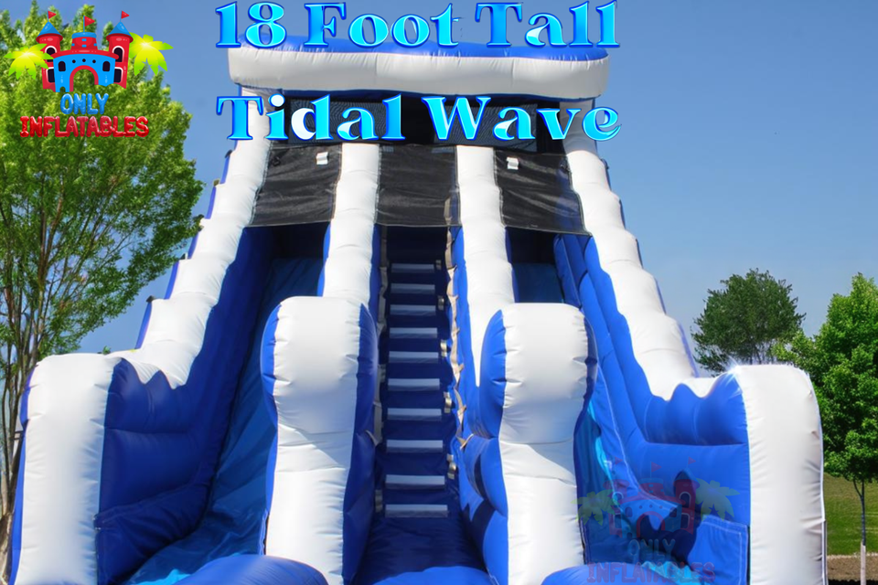 Huge 30ft Inflatable Double Water Slide w/ Pool - Blower incl ...