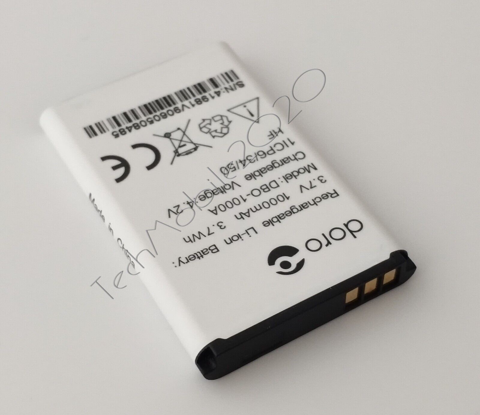 Genuine Doro DBO-1000A Battery For Doro 6040 6060 1372 2404 1370 ...