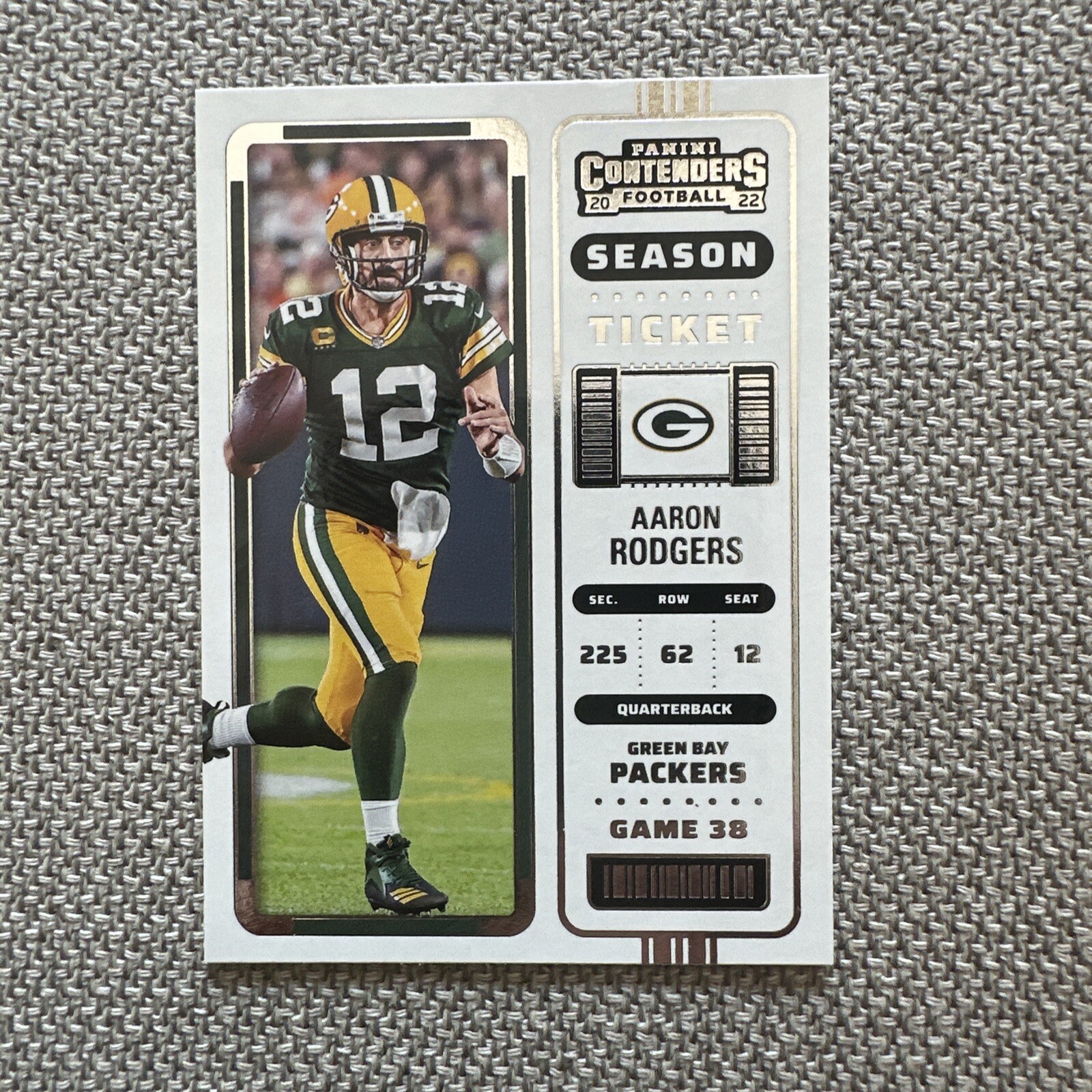 2022 Panini Contenders - Season Ticket #40 Aaron Rodgers for sale ...