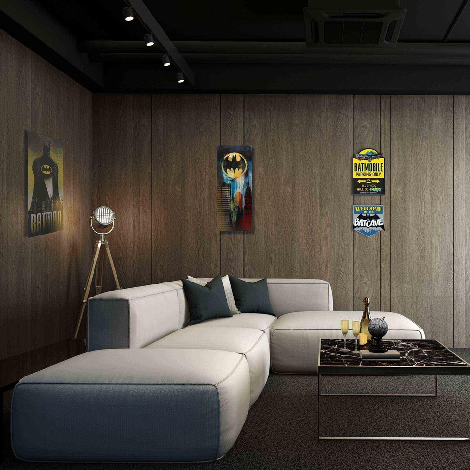 DC Comics Batman Welcome to the Batcave Embossed Metal Sign - Vintage ...