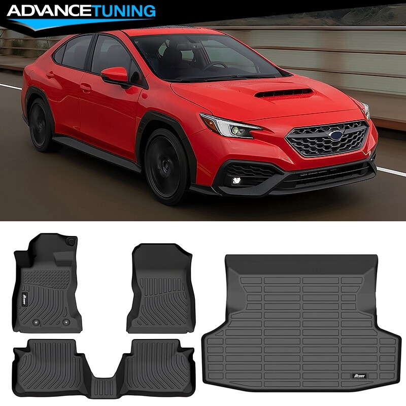 For 22-24 Subaru WRX All Weather 3D Molded Floor Mats Liner &Trunk ...