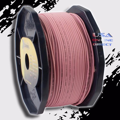 PINK 18 Gauge AWG 100% OFC Copper 400ft. Stranded Primary Remote Wire ...