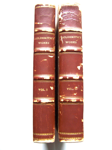 1825 Edition THE MISCELLANEOUS WORKS OF OLIVER GOLDSMITH Vol's I & II ...
