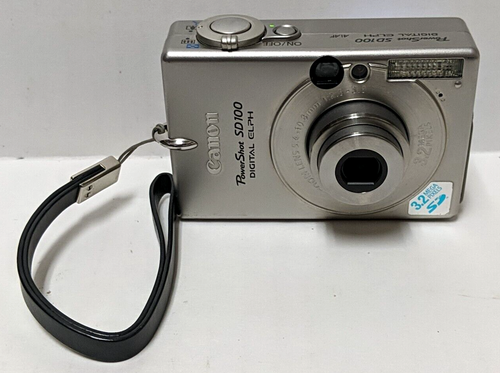 Canon PowerShot SD100 Digital ELPH Camera 3.2 MP for PARTS/REPAIR ONLY ...