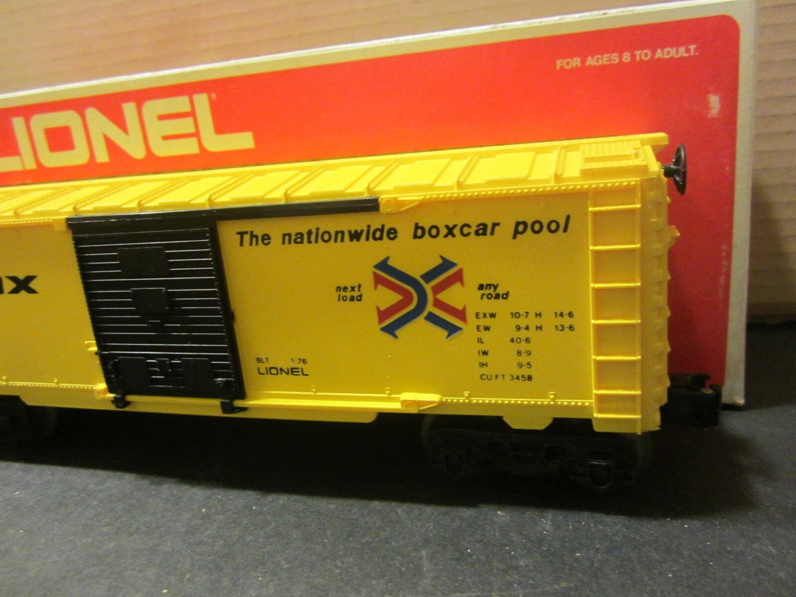 Lionel box car 9767 Rail Box System yellow #1 | eBay