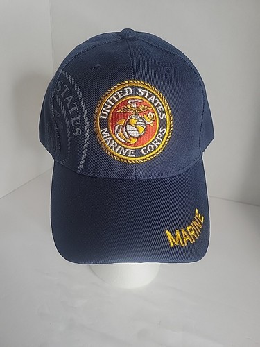 United States Marine Corps Hat Blue Hat Adjustable Adult Size Baseball ...