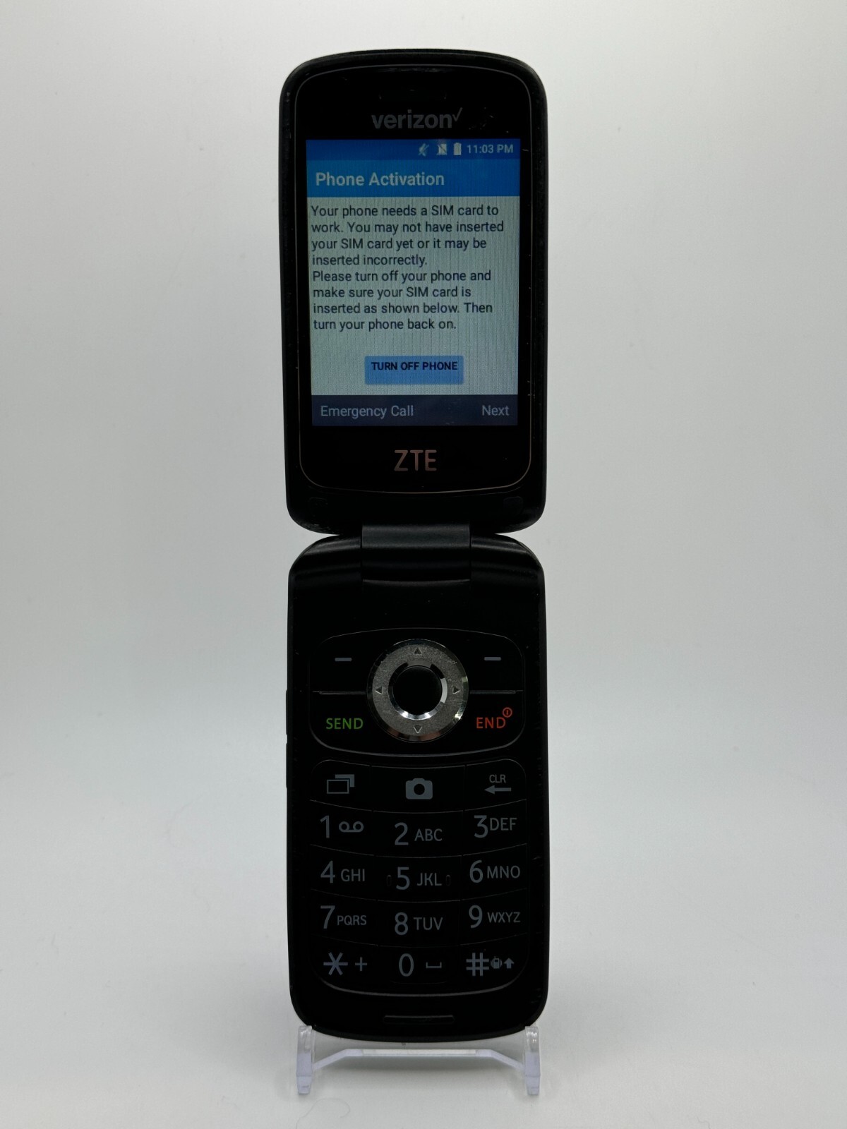 ZTE - (Z233) Cymbal 2 - (Verizon) - Flip Phone - Silver/Black - WORKS ...