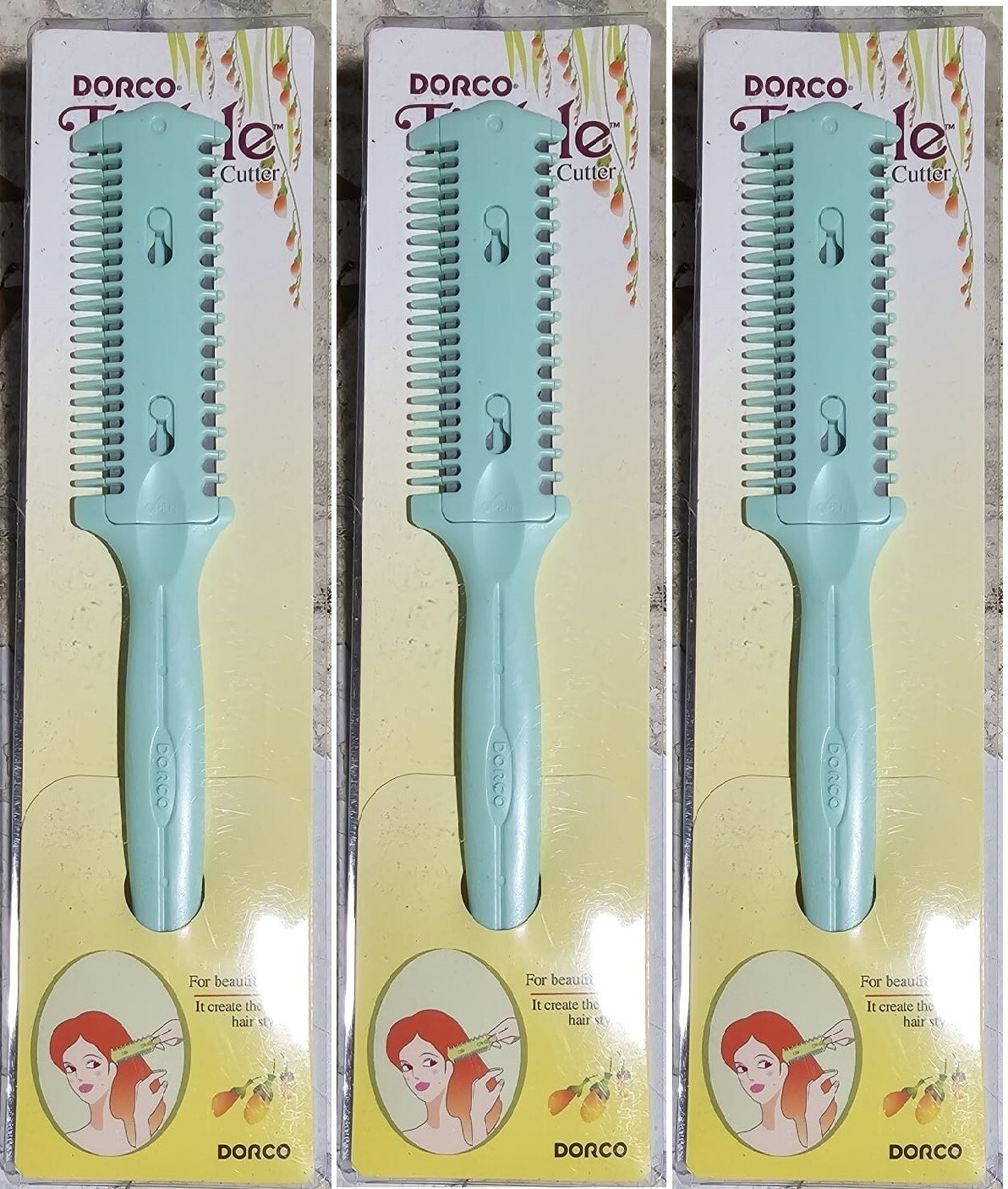 Dorco Tinkle Hair Cutter Razor Comb Green - Pack of 3 | eBay