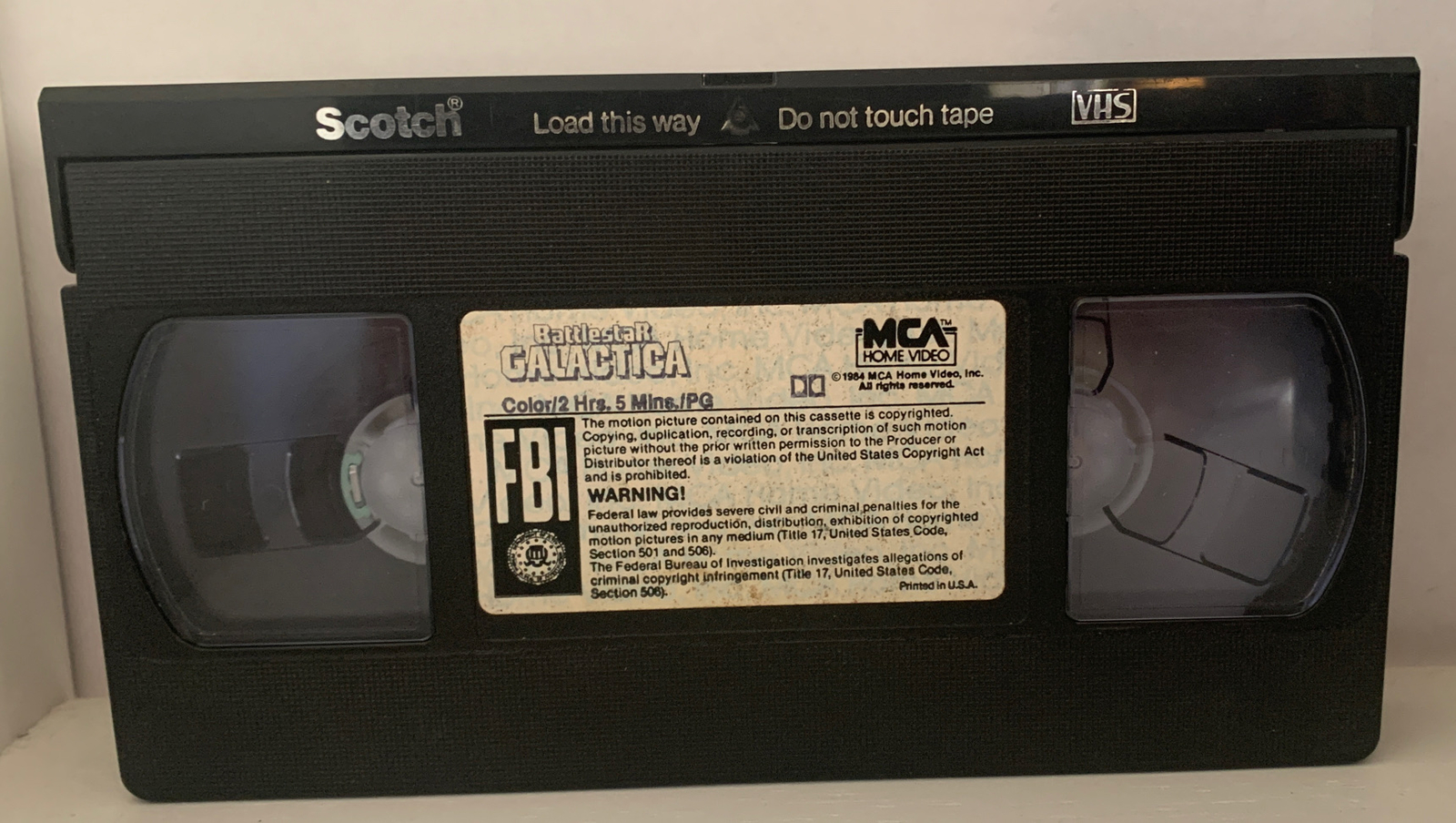 Battlestar Galactica VHS MCA 1980 Rare cult Sci-Fi MCA RAINBOW HTF | eBay