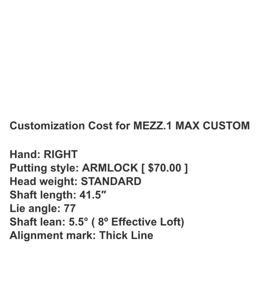lab golf putter mezz 1 max Armlock - Custom. See Specs. Awesome Looking ...
