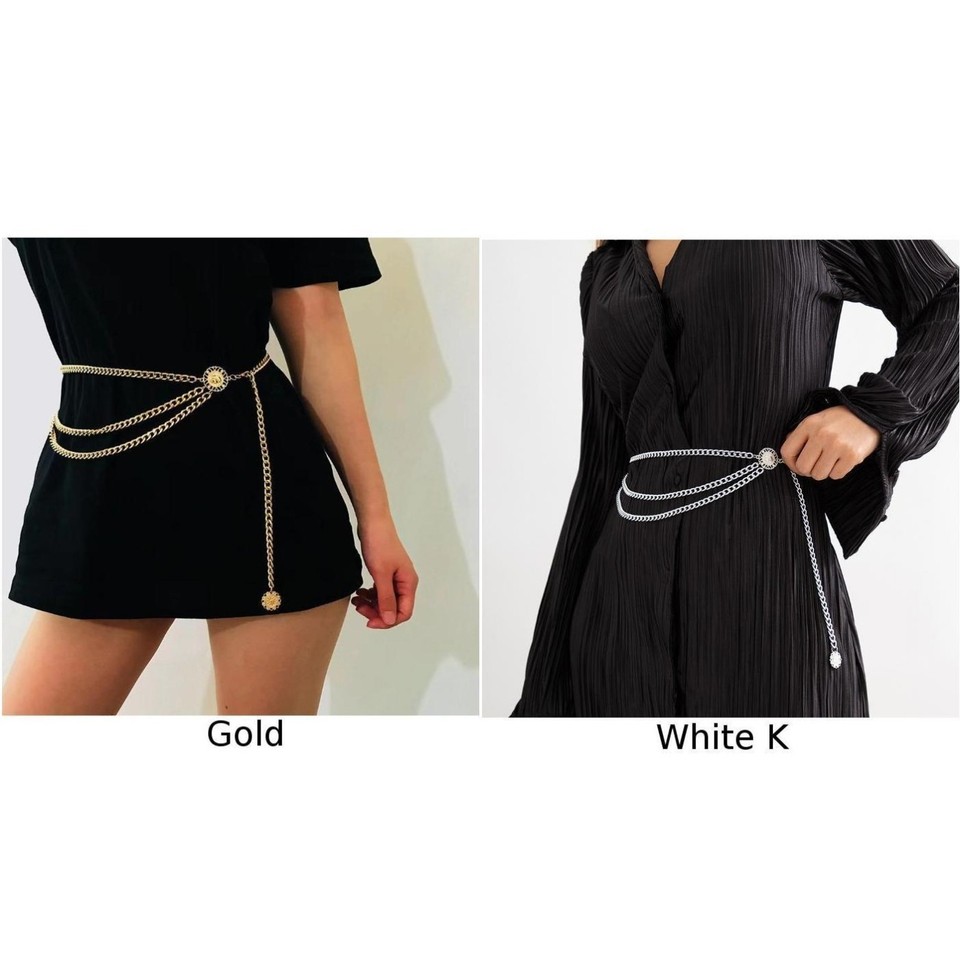 Fashionable Alloy Body Chain for Women Multilayer Design for a Bold ...