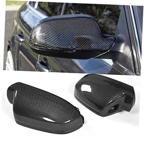Real Carbon Fiber Mirror Cover Door Wing Rearview Side Mirror With Side ...