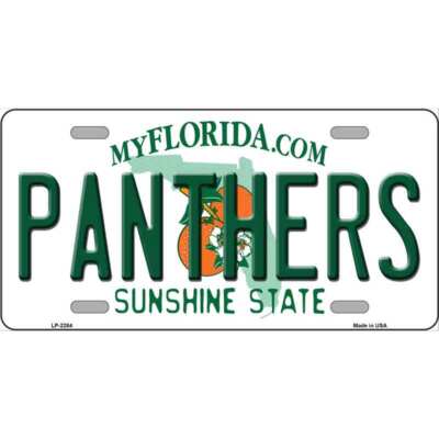 Panthers Florida Novelty State Metal License Plate Tag LP-2284 | eBay