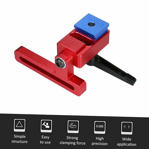 4.33” 45Chute Aluminum Alloy T-tracks Woodworking Miter Track Stop ...