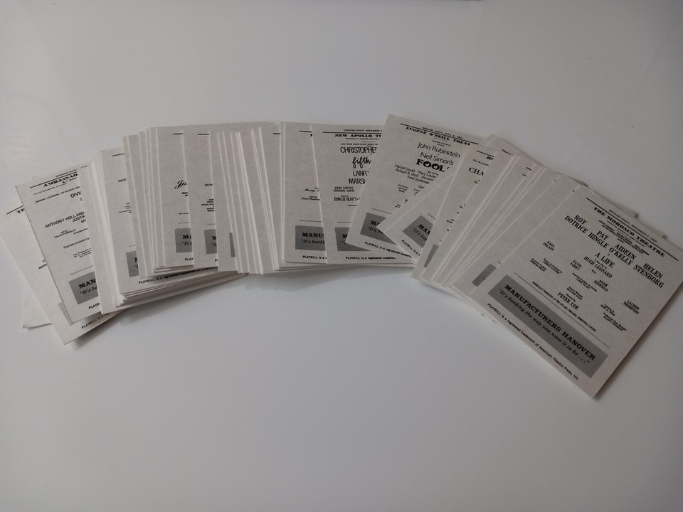 Playbill Cards Broadway Fourth Series 1980 - 1981 Pick from list ...