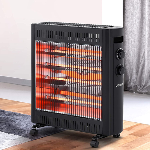 Devanti Radiant Heater, 2200W Electric Infrared Heaters for Bedroom ...