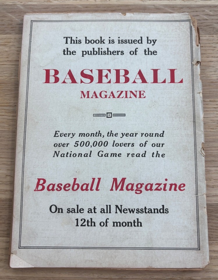 1922 Who's Who in Baseball - Rogers Hornsby on Cover (Separated) | eBay