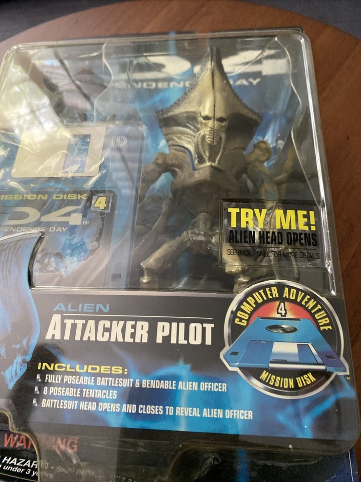 Independence Day ID4 Alien Attacker Pilot Figure 6" New | eBay