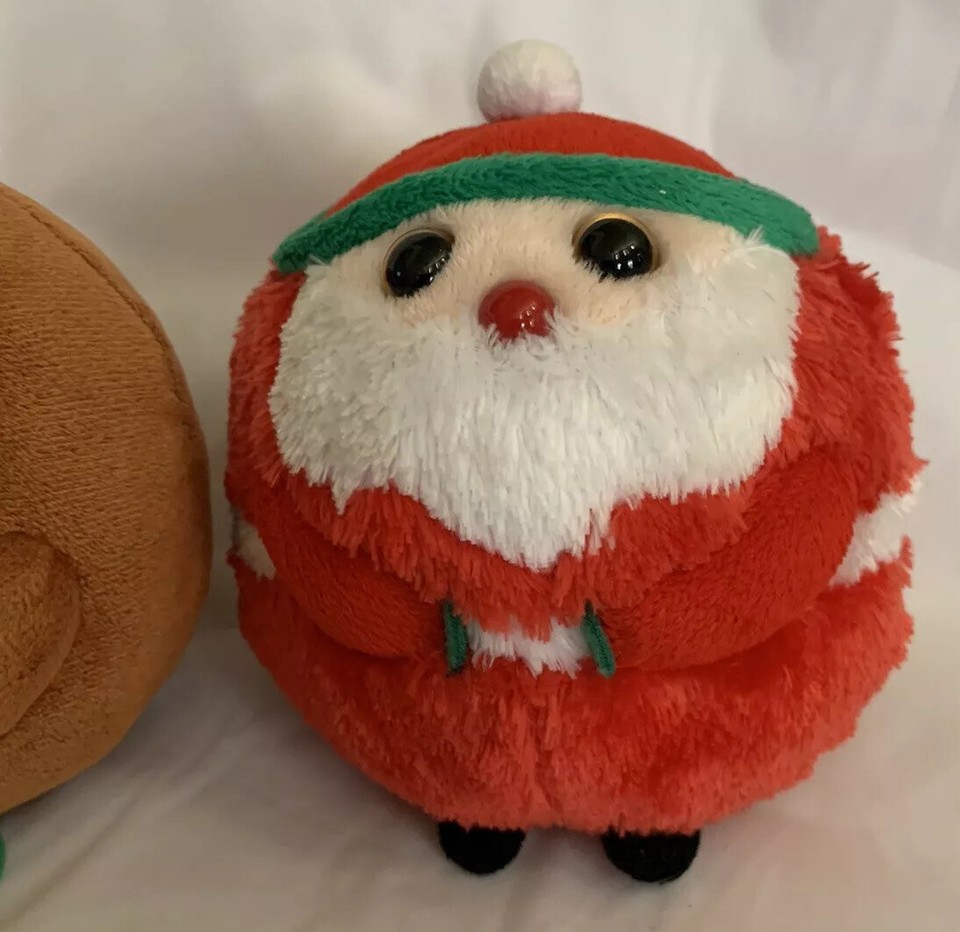 Lot of 3 Christmas TY BEANIE Ballz Kringle & Ginger Small 5” Plush ...