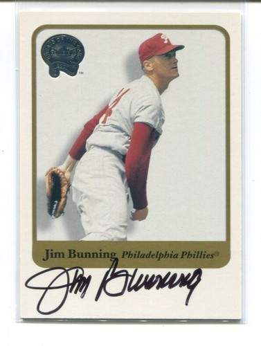 2001 Fleer Greats of the Game Jim Bunning Auto | eBay