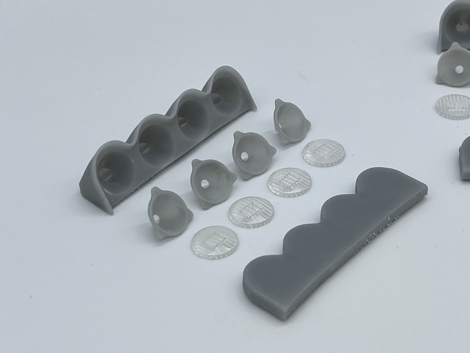 2X Pack Rally Car Bonnet Hood Light Pods Spotlights for WRC 1:24 1:12 1 ...