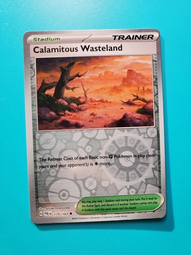 Calamitous Wasteland 175/193 Reverse Holo Pokemon Paldea Evolved NM-M ...
