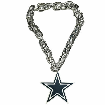 NFL Dallas Cowboys 3D Fan Chain Necklace Foam (Silver) | eBay