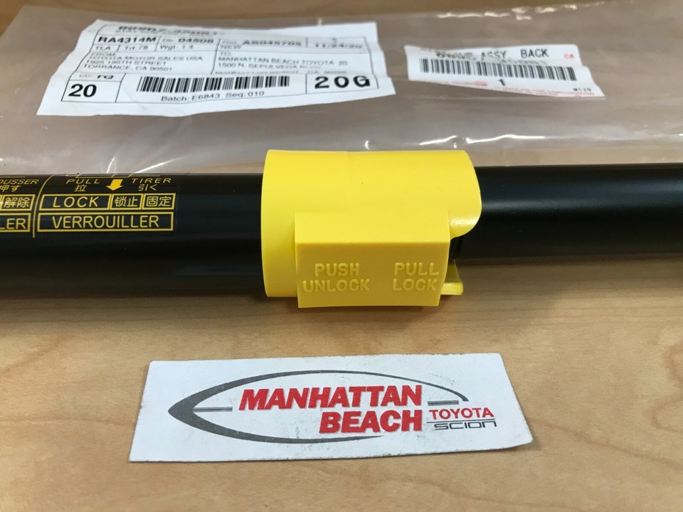 07-14 FJ CRUISER LEFT REAR DOOR STAY SUPPORT SHOCK 68907-35081 GENUINE ...