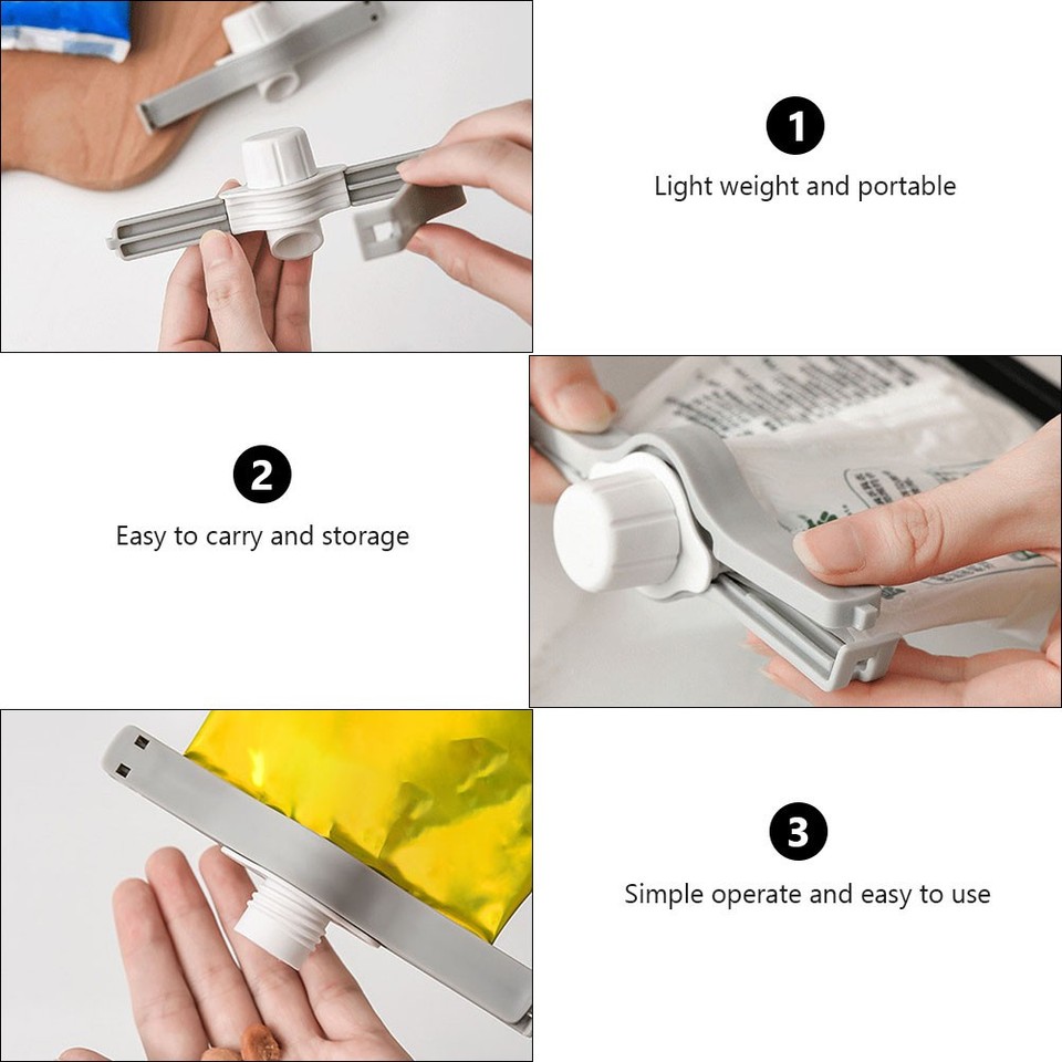 4pcs Salt Bag Sealing Clips Snack Mositure-proof Sealed Clips ...