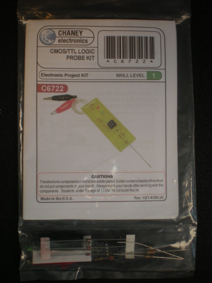 Logic Probe Kit, Digital CMOS/TTL, Manual and all parts, STEM, DIY, Science Fair | eBay