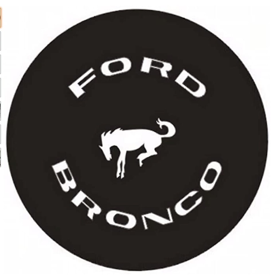 For New Ford Bronco Spare Tire Cover with Camera Hole,Back Wheel Cover ...