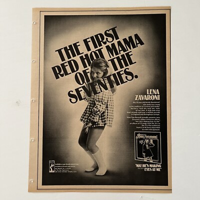 . Lena Zavaroni Ma! He's Making Eyes at Me 1974 14"x10.5" Poster Type ...