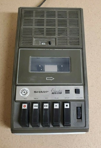 Vintage Sharp Educator Auto Stop Model RD-660AV1 Cassette Tape Recorder ...