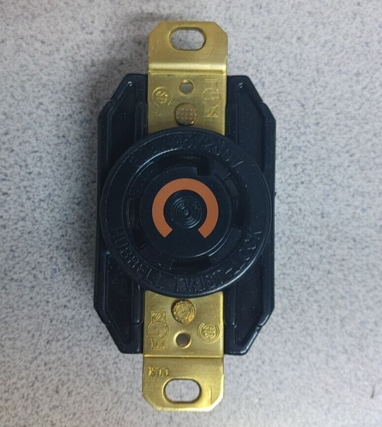 HUBBELL HBL2710 TWIST-LOCK RECEPTACLE 30A 3PH 125/250VAC/DC 3P 4W NEW ...