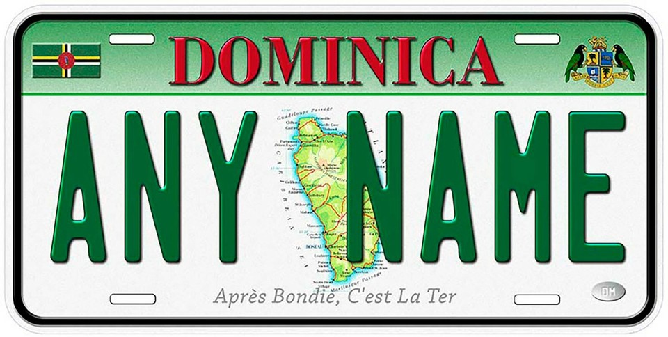 Custom Caribbean Countries Any Name Personalized Novelty Car License ...