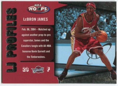 LeBron James 2005-06 Fleer NBA Hoops LJ Profiles #LBJ-22 Cavaliers | eBay