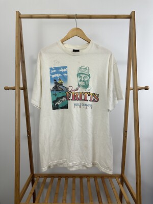 VTG 90s David Fritts 1993 World Champion Ranger Boats Fishing Signed T ...