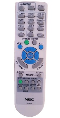 OEM NEC RD-469E Remote Control for NEC Projector M282X M322X M322W ...