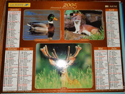 calendrier almanach du facteur 2005 | eBay