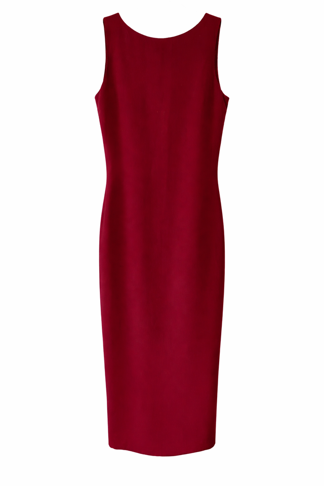 A-Line Burgundy Open Back Long Dress Size 12 - Elegant Evening Wear | eBay