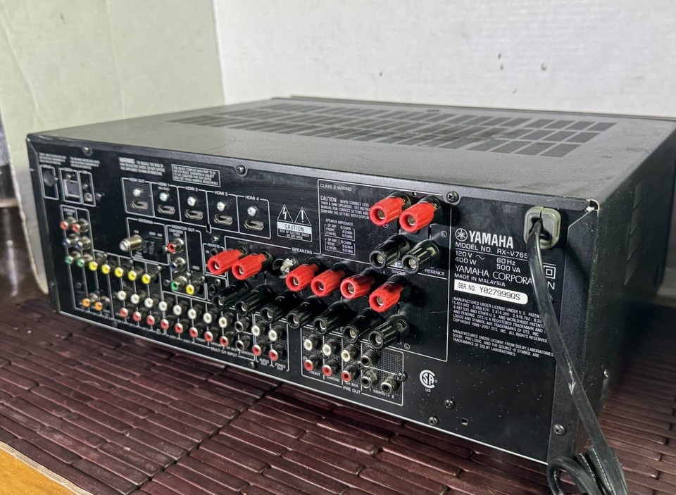 Yamaha RX-V765 Receiver - 7.2 Channel - No Remote- Tested & Works | eBay