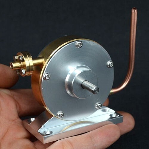 Mini Live Steam Turbine Engine, 40,000 RPM, Brass & Aluminum ...