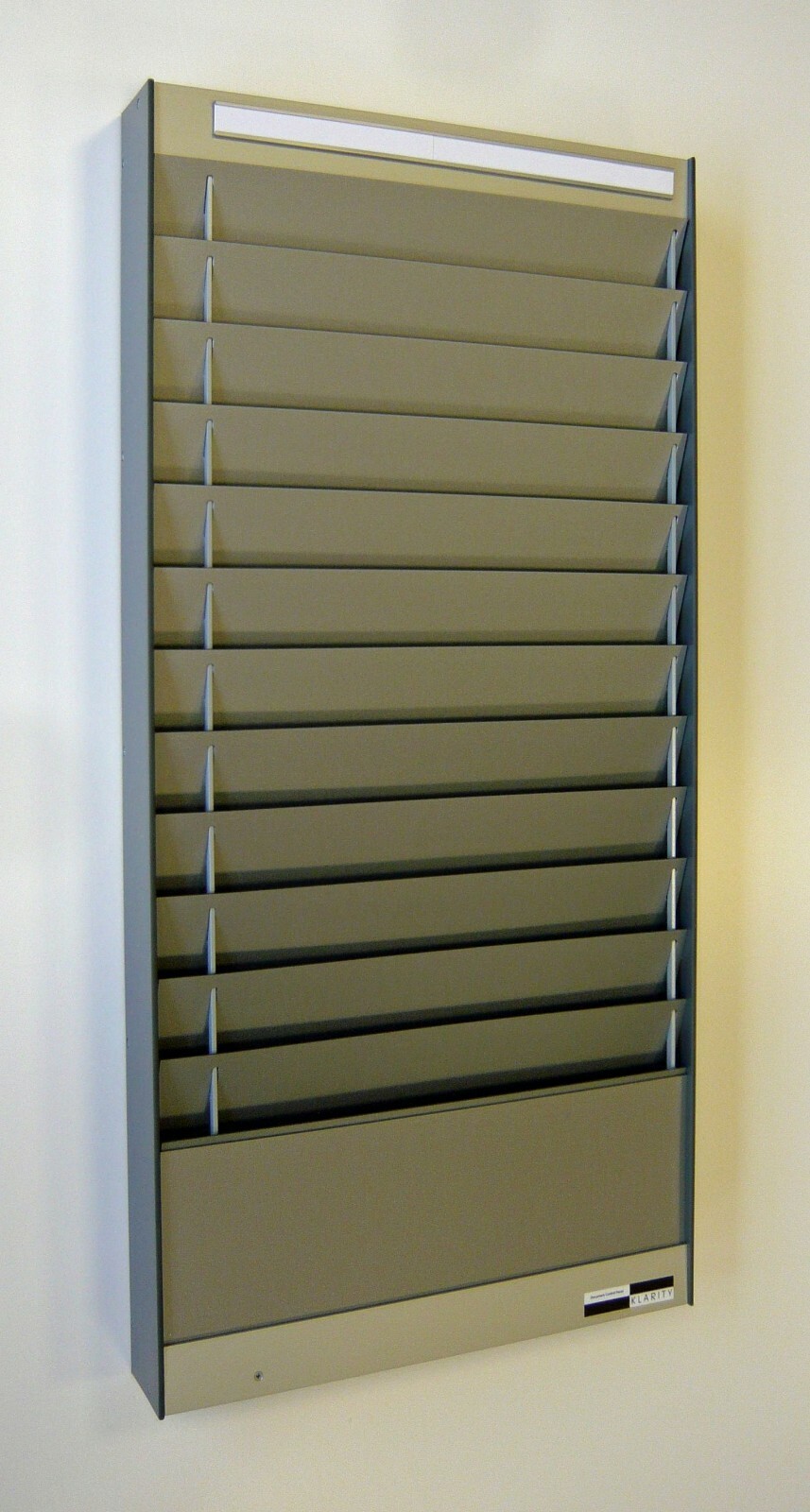 Silver Workshop Job Card Wall Rack For 12 x A4 Landscape Job Cards ...