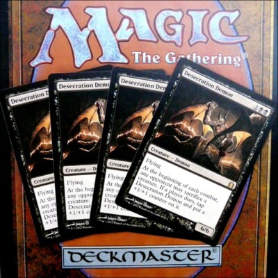 MTG - MAGIC - 1 set de 4 Démon de profanation - Desecration Demon ...