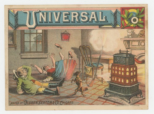 Universal Stove Heat Ignites Shotgun Family Blown Off Feet 1880's Trade ...