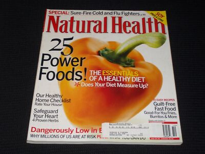2000 OCTOBER NATURAL HEALTH MAGAZINE - 25 POWER FOODS FRONT COVER - E ...