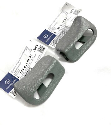 New OEM Mercedes R129 SL320 SL 600 300SL 500SL Set of Gray Sun Visor ...