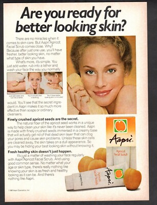 Vintage advertising print Fashion Ad Aapri Apricot Facial Scrub better ...